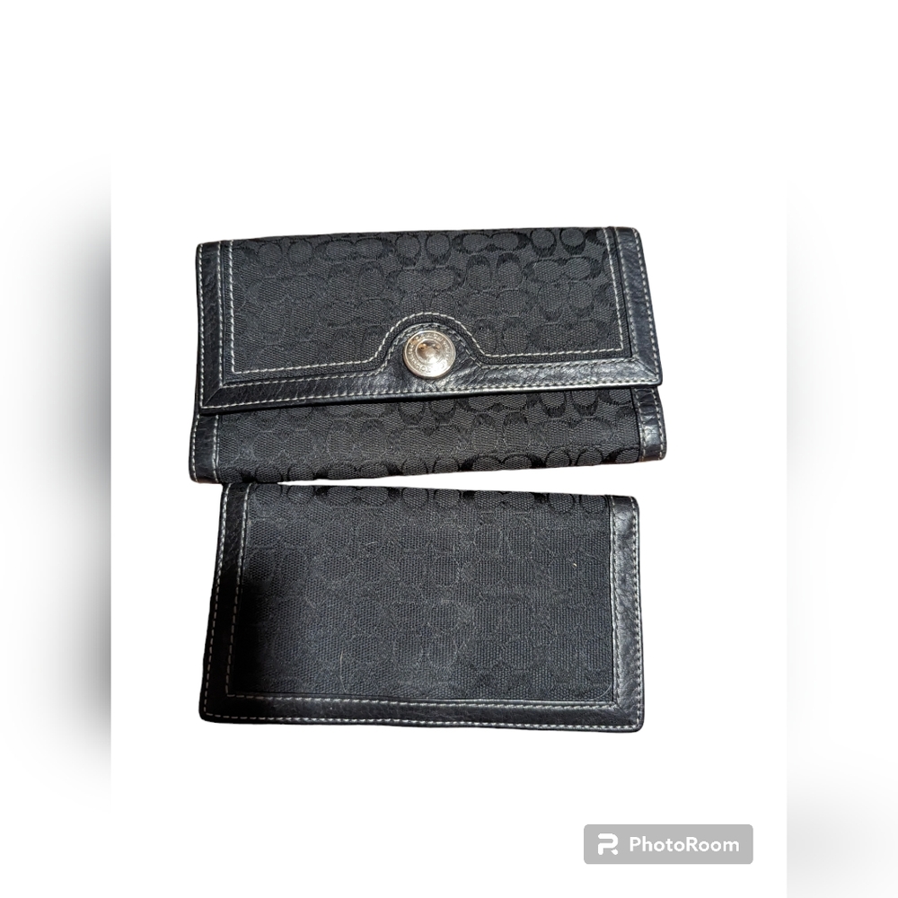 Coach Wallet With Checkbook Insert - Gem